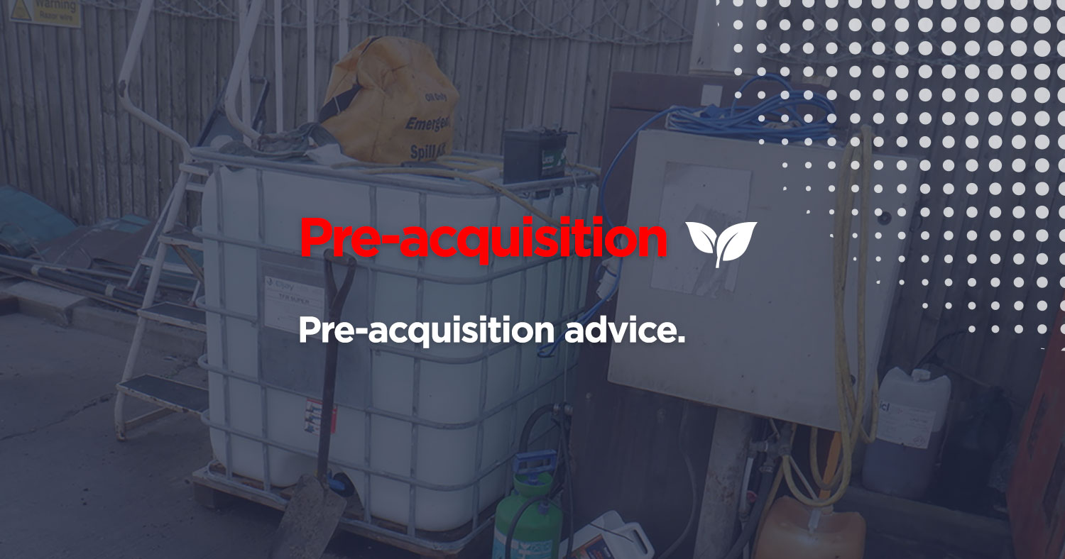Pre-acquisition Advice - WJ Shirley